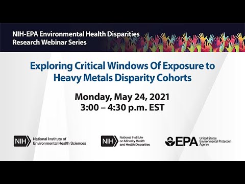 Session 2 – Critical Windows of Exposure to Heavy Metals Disparity Cohorts – NIH/EPA – May 24, 2021