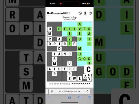 Un-Crossword Daily #811 #wordpuzzle #wordgames #uncrossword #crossword