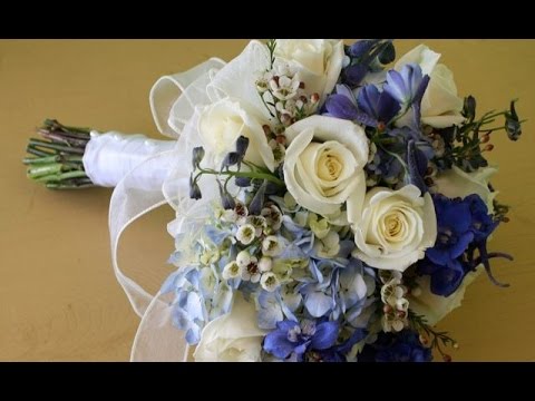 Wedding Bouquet Blue And White