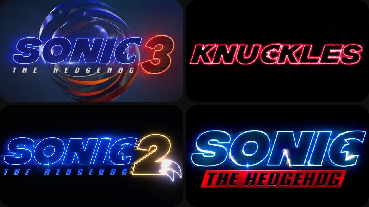 Evolution of Sonic Movie logos (2019-2025)