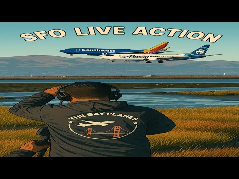 LIVE PLANE SPOTTING FROM BEAUTIFUL SAN FRANCISCO INTL AIRPORT , GREAT ACTION