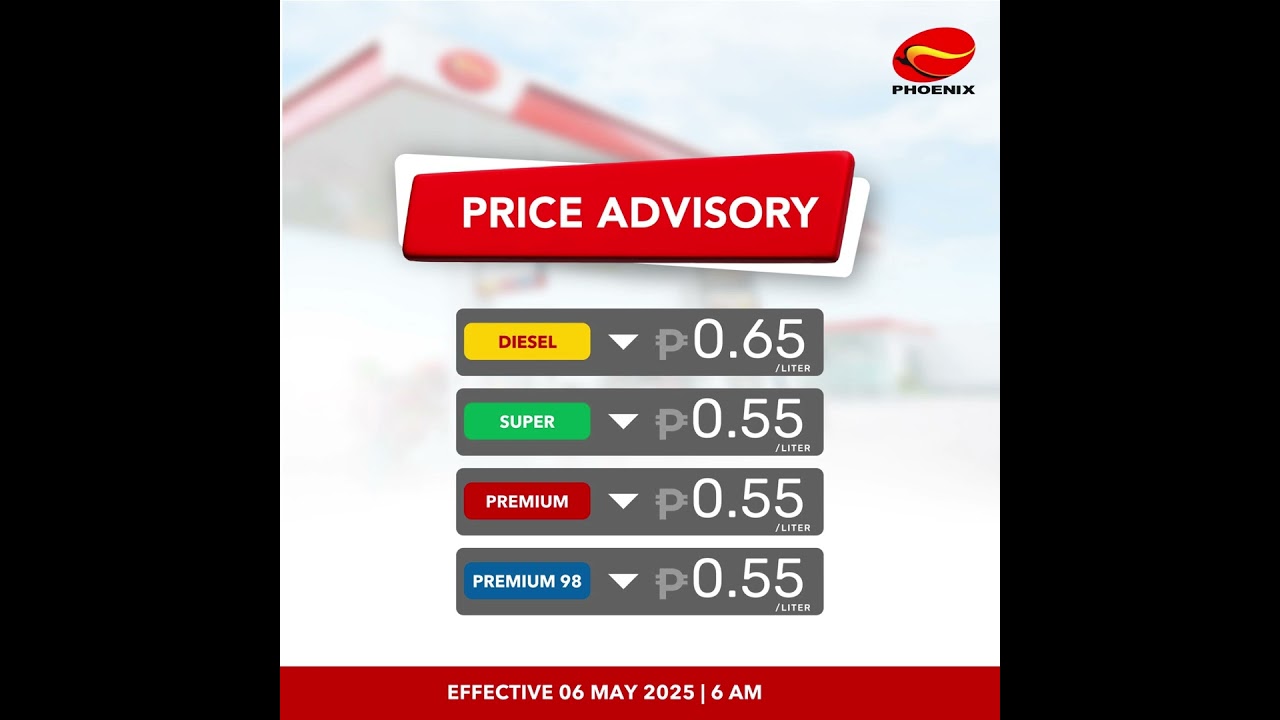 PRICE ADVISORY: Phoenix Petroleum Philippines 06 May 2025.