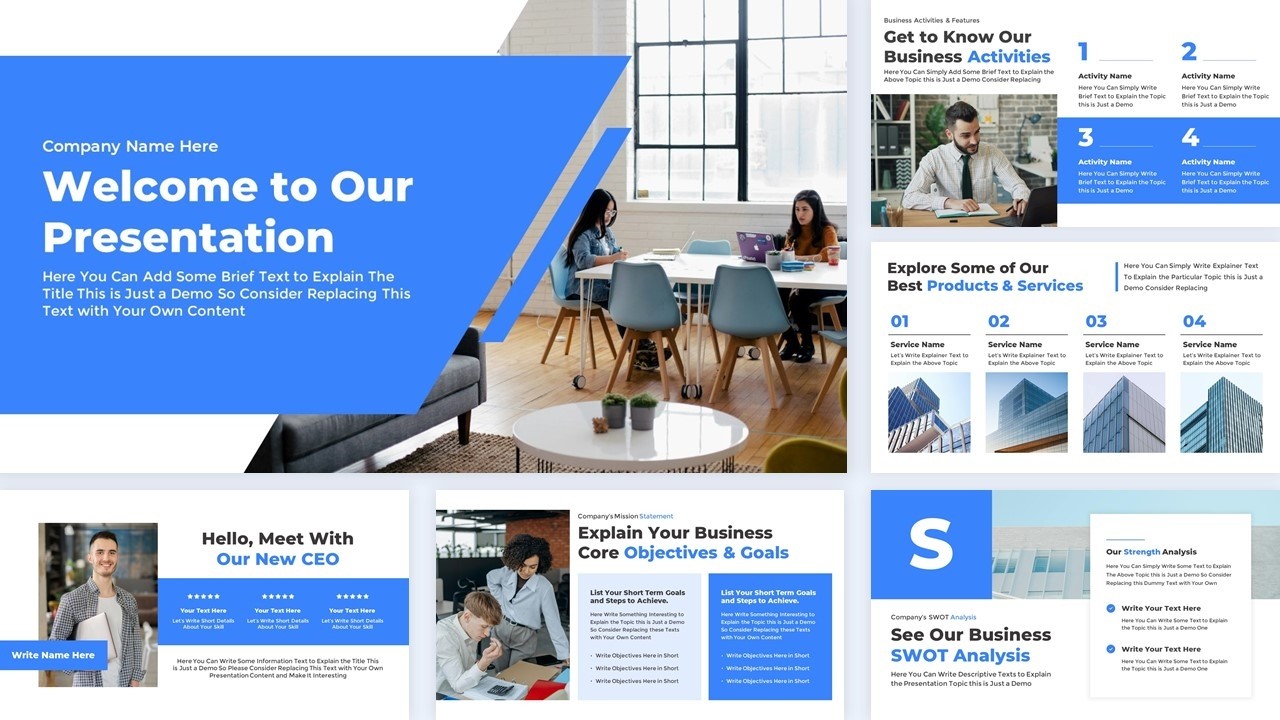 Free Business Strategic Plan Presentation Template