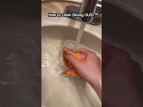 How to Clean Glossy OLED
