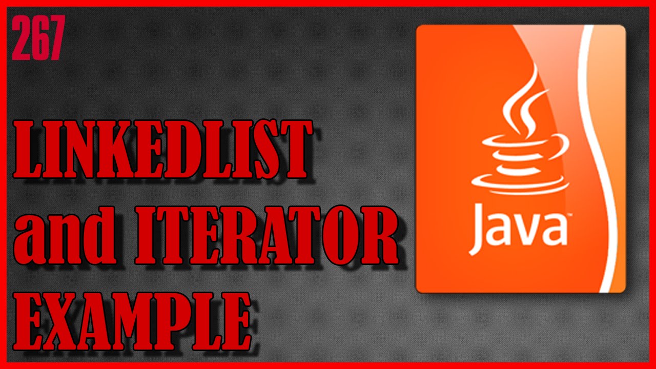 JAVA LinkedList and iterator example