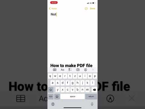 Iphone Tricks … How to make PDF file