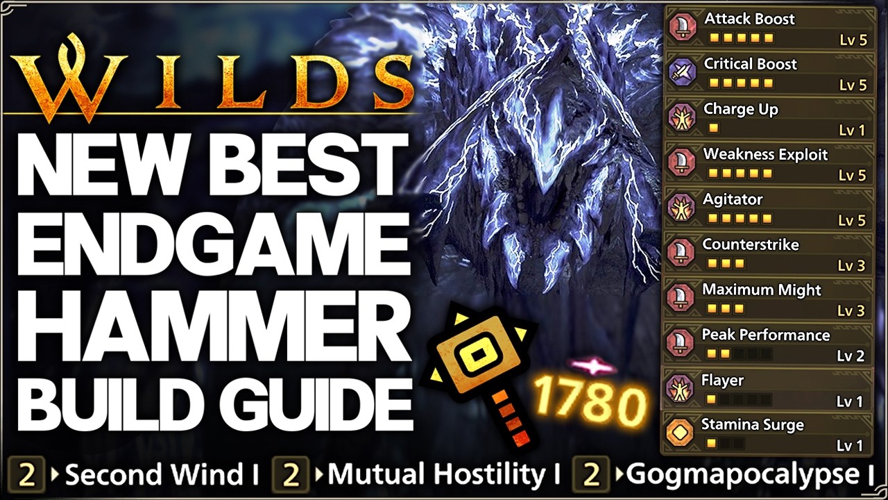 Monster Hunter Wilds - New Best OP Hammer Build - Highest Damage Possible - Arch Arkveld Set Guide!
