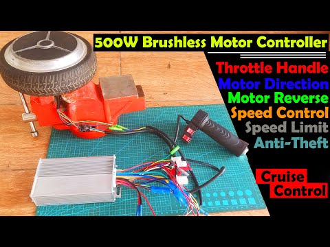 48V 500W Ebike or Electric Bike Brushless Motor Controller with Hoverboard, wiring explanation