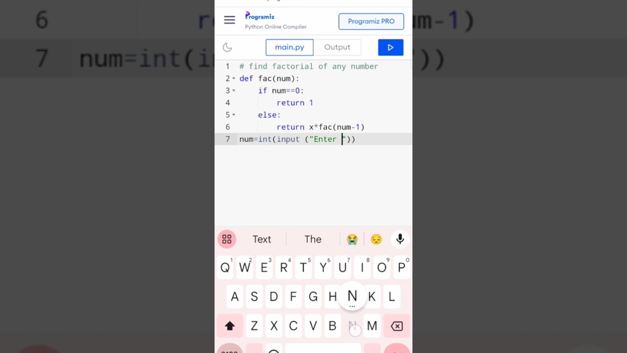 Python Tutorial: Calculate Factorial of a Number | Easy Python Programming