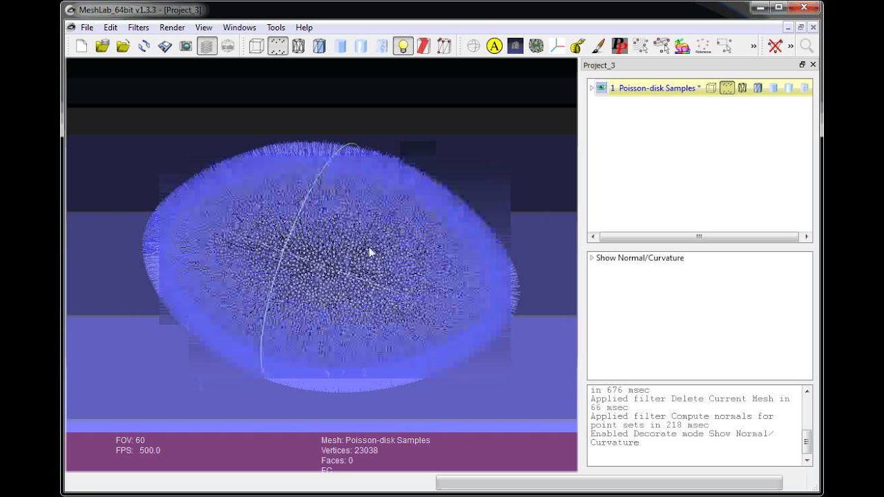 Point Cloud to Mesh Reconstruction (MeshLab)