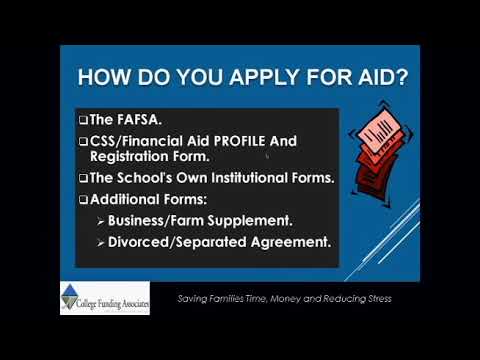 19 - How to apply for aid? Financial Aid Forms