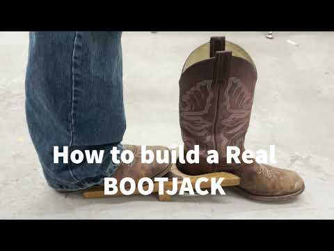 how to build a boot jack #shopclass #cowboy #cowgirl #bootjack #woodworking #leather #creative