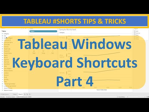 Essential Windows Keyboard Shortcuts for Tableau Desktop & Tableau Public - Part 4 #shorts #Tableau