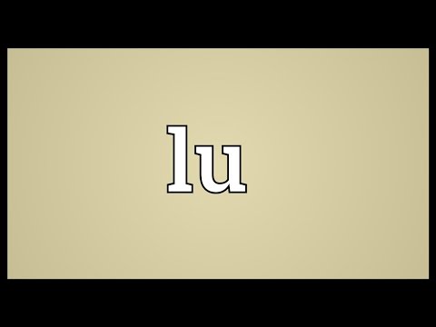 Lu Meaning