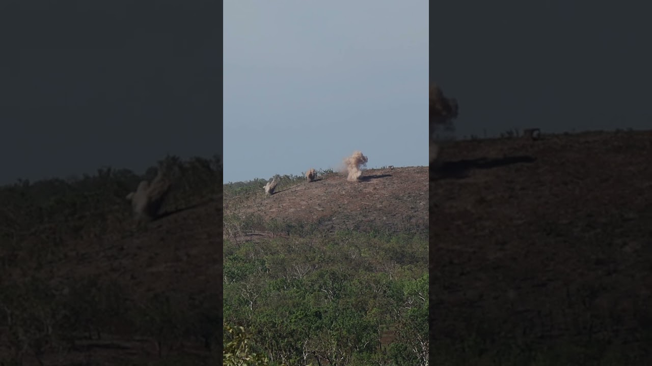 Marines with MRF-D and Australian Army observers call in strikes