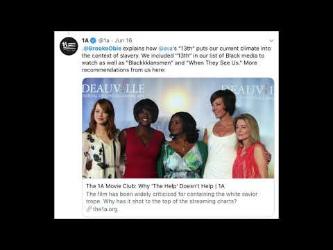 Brooke Obie, NPR's 1A Movie Club: Why 'The Help' Doesn't Help