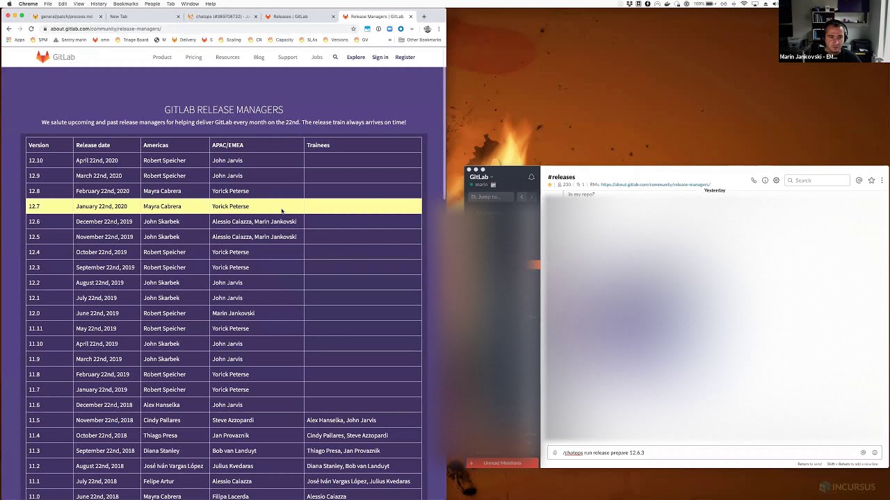 Run through creating a GitLab patch release