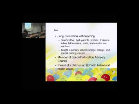 Behavioral Health in Schools Training -- Part 2 -- About Dr. Cate