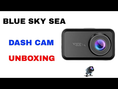 BLUESKYSEA 4K DASH CAM UNBOXING BO8 STEP FRONT and REAR CAMERA WIFI BLUE SKY SEA B08 UNBOXING