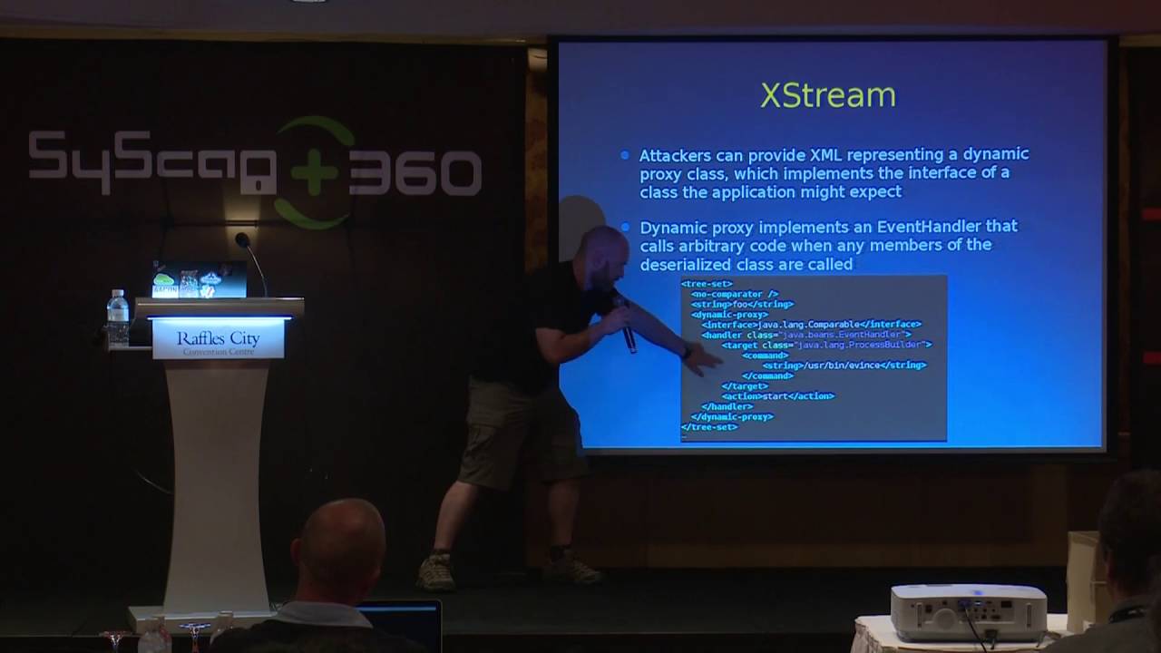 SyScan360'16 Singapore:  Remote code execution via Java native deserialization