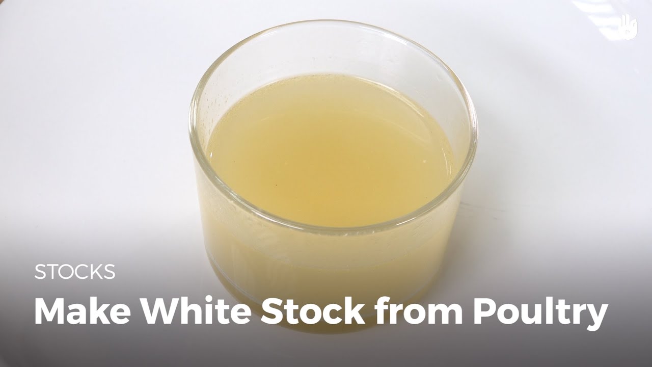 Make white stock from poultry - Learn to Cook a Chicken | Sikana