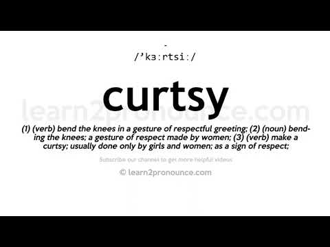 How to pronounce Curtsy | English pronunciation