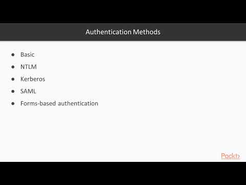 Learn SharePoint 2016 Architecture Deployment and Security Authentication Authorization|packtpub ...