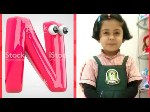 Aanya's show and tell : alphabet/letter N.