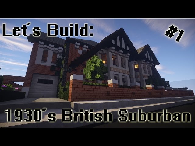 1930's British Suburban Houses Minecraft Map