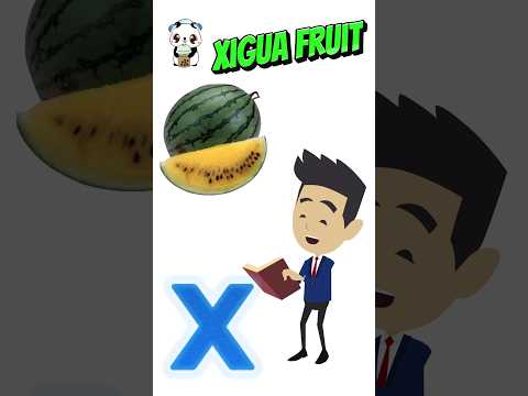 X is for Xigua fruit 😋 with spelling | fruits | Gogalo Mogalo #shorts #gogalomogalo
