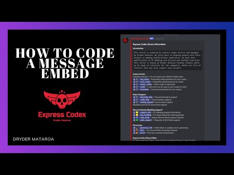 Discord Tutorials: How To Code Your Own Message Embed For Your Discord Bot