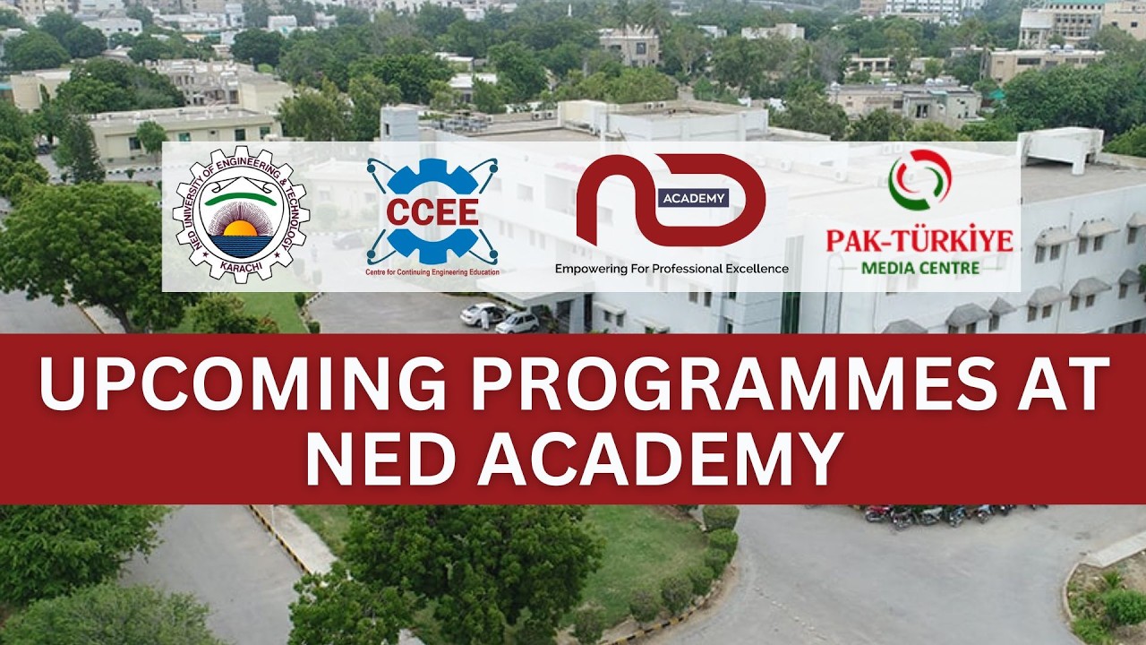 Upcoming Programmes at NED Academy | NED University