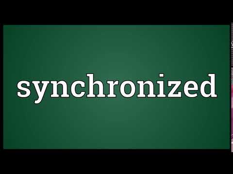 Synchronized Meaning | Wordogram