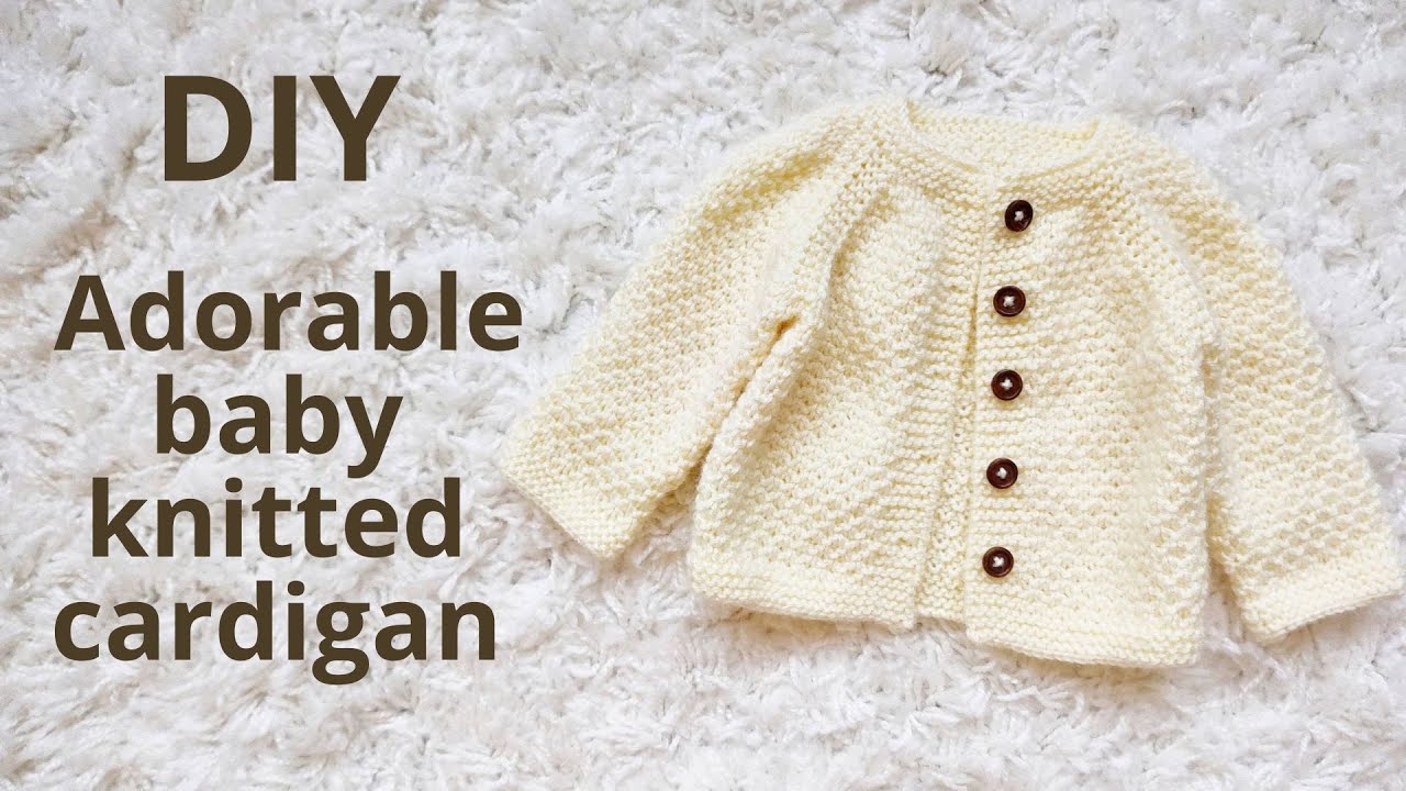 Free video tutorial for knitting pattern The Aster Baby Cardigan by SeventhSedge. Size 0-3 months.