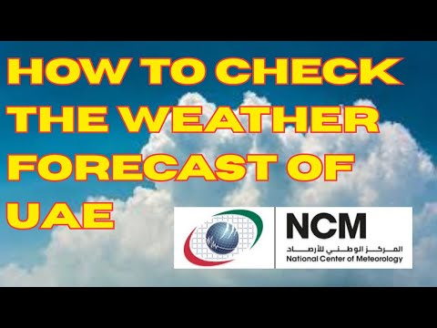 How to check the weather forecast of UAE