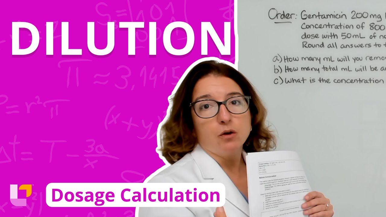 Dilution - Dosage Calculation for Nursing Students | @LevelUpRN