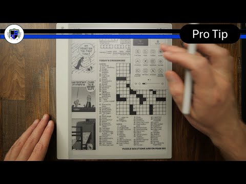 Pro Tip: Boox Note Max, Press Reader, & Crossword Puzzles
