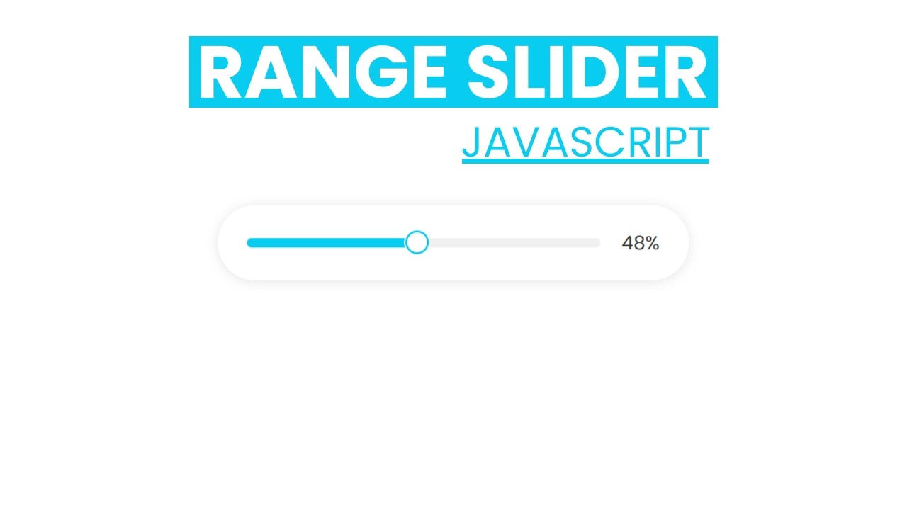 Custom Animated Range Slider using Javascript with HTML   CSS   2026