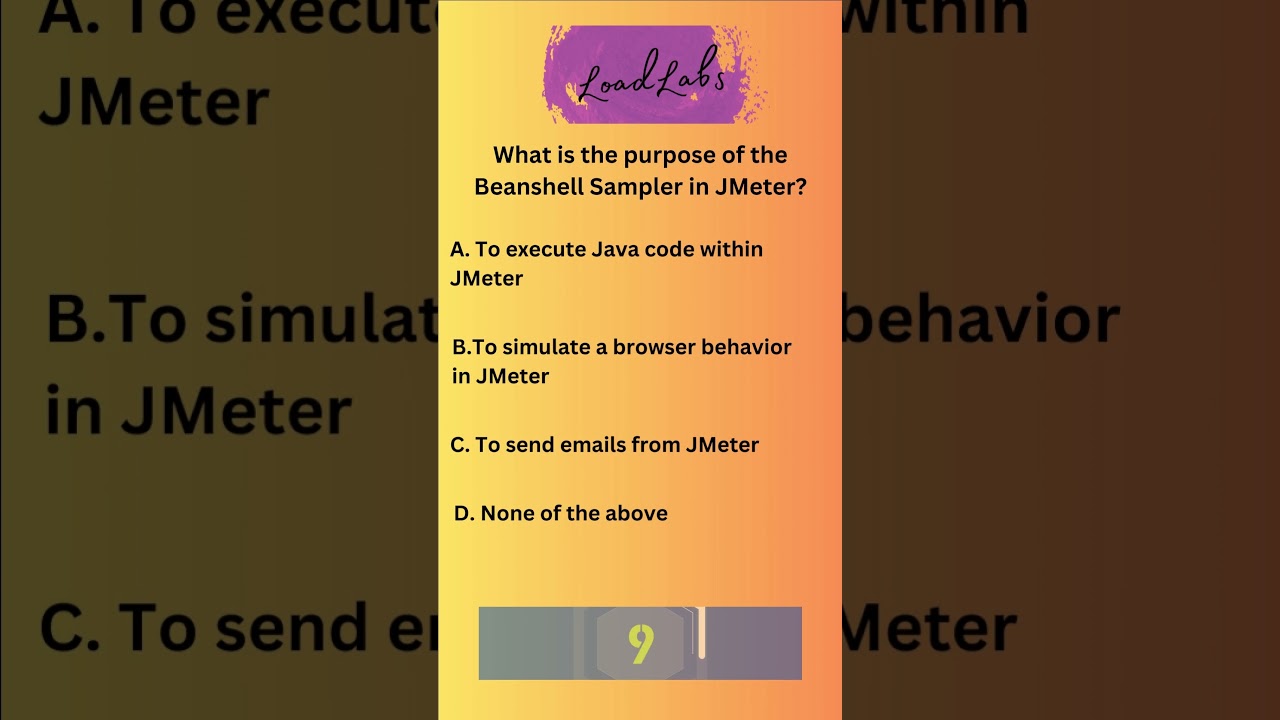 What is the purpose of the Beanshell sampler in JMeter | Beanshell Scripting