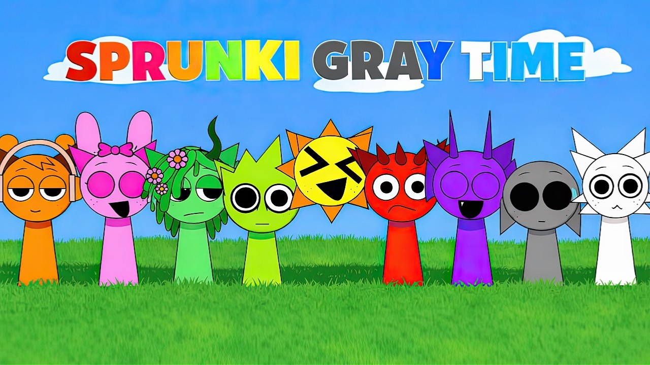 SPRUNKI BUT EVERYONE TURNS INTO GRAY! Sprunke Gray Time Chaos