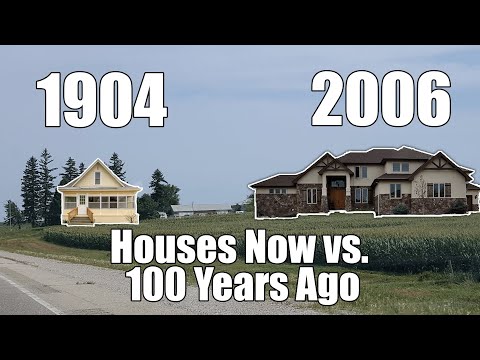 How Much has the Average Size of Houses Changed the Last Hundred Years?