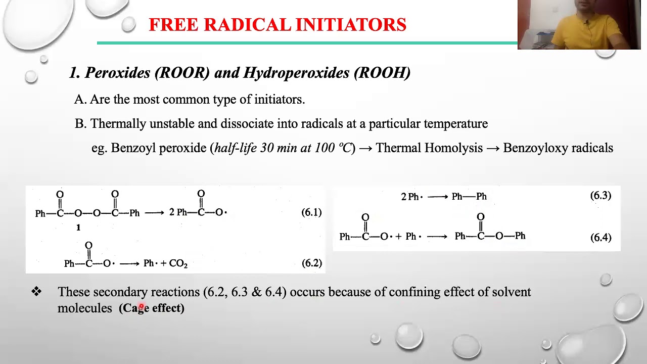 Free-Radical Polymerization Intro & Peroxide-based initiators