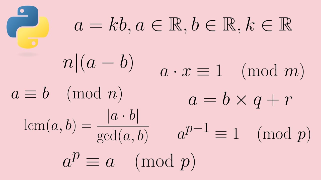 Essential number theory for computer programming (with Python code)