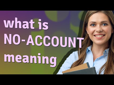 No-account | meaning of No-account