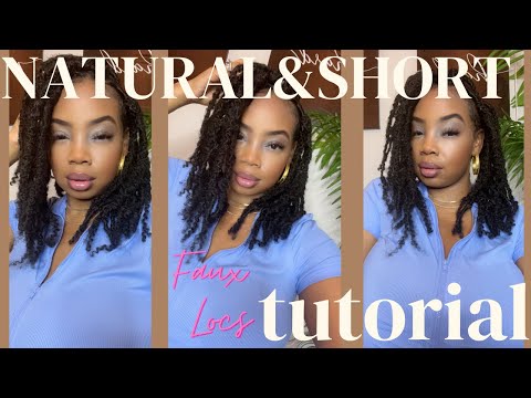 The Most Natural Faux Loc Bob Featuring ShakeNGo Pre-Fluffed Hair