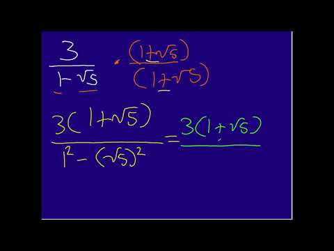 Rationalizing Two-Term Denominator VIDEO | educational research techniques