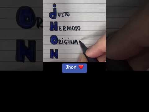 Significado del nombre JHON #significado #nombre #jhon