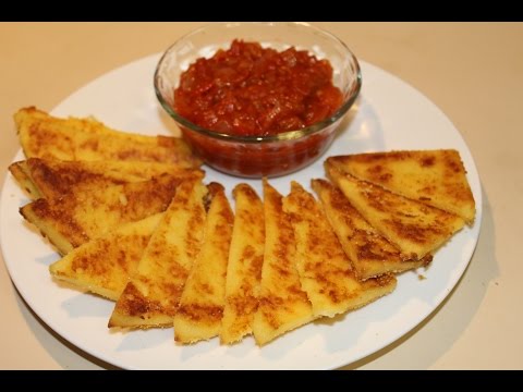 Polenta Triangles with Spicy Tomato Relish (Party Food/Finger Food)