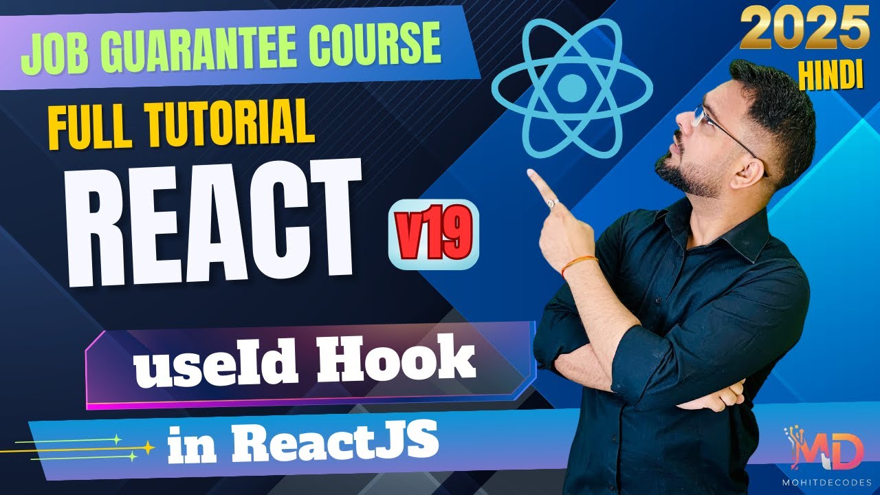 React 19 Tutorial in Hindi #48 - useId Hook React 18/19