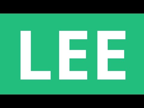 How To Pronounce Lee - Pronunciation Academy